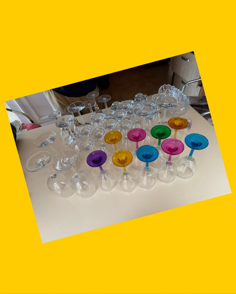 Pack de copas y vasos (45 piezas) – Puerto Garage PV